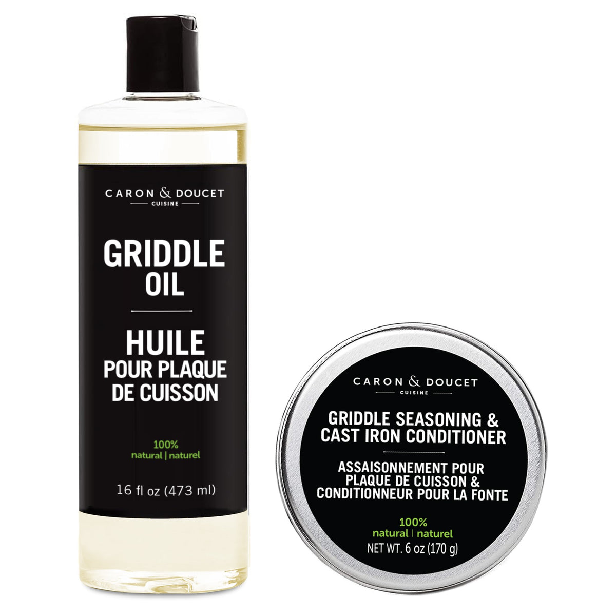 Griddle Oil & Seasoning Set – Caron & Doucet | USA